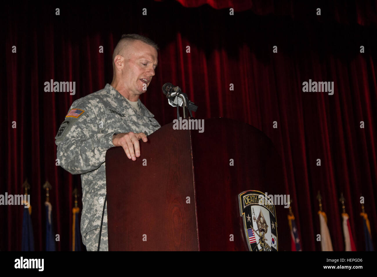 The United States Forces Korea command sergeant major, Command Sgt. Maj ...