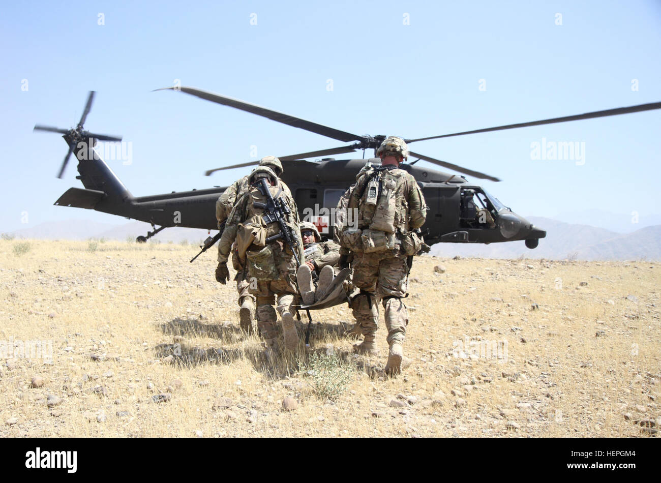 Third Brigade Combat Team, 101st Airborne Division soldiers carry a ...
