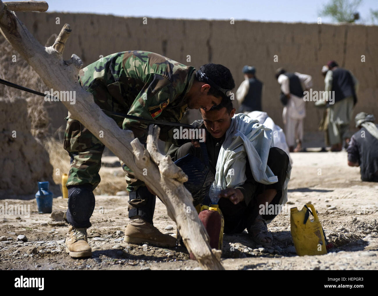 An Afghan Commando with the Afghan National Army's 3rd Commando Kandak ...
