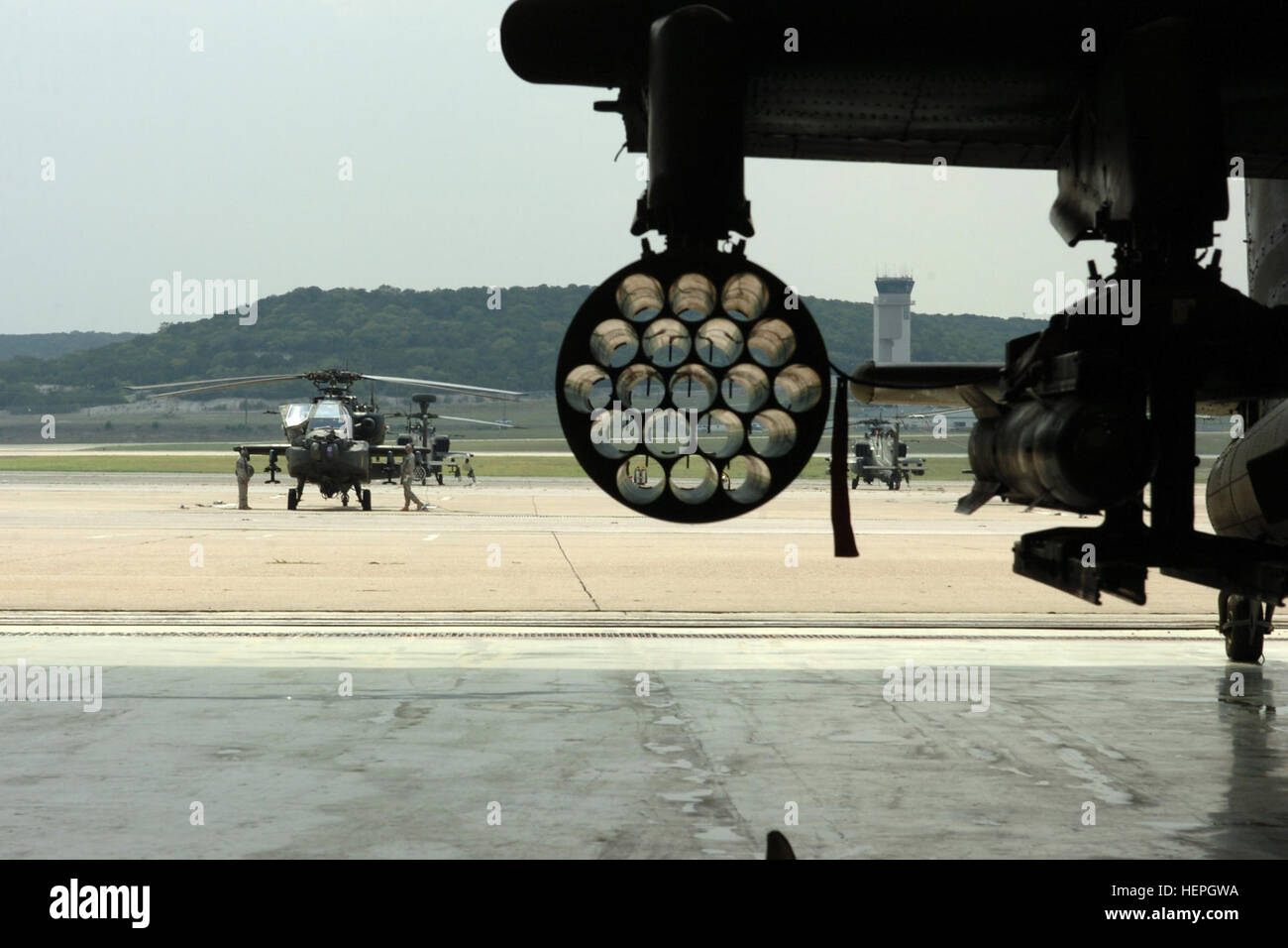 Crew chiefs from 1st Attack Battalion, 227th Aviation Regiment, 1st Air ...