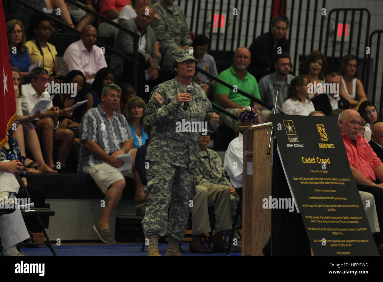 Maj. Gen. Peggy C. Combs, the Commanding General of the United States ...