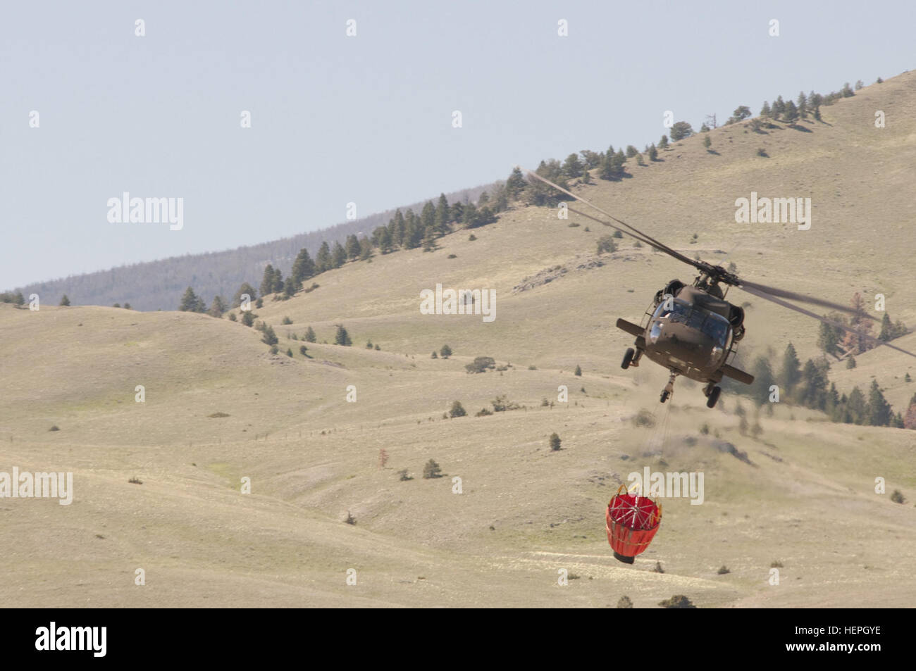 A UH-60 Black Hawk helicopter with the Montana Army National Guard's 1 ...