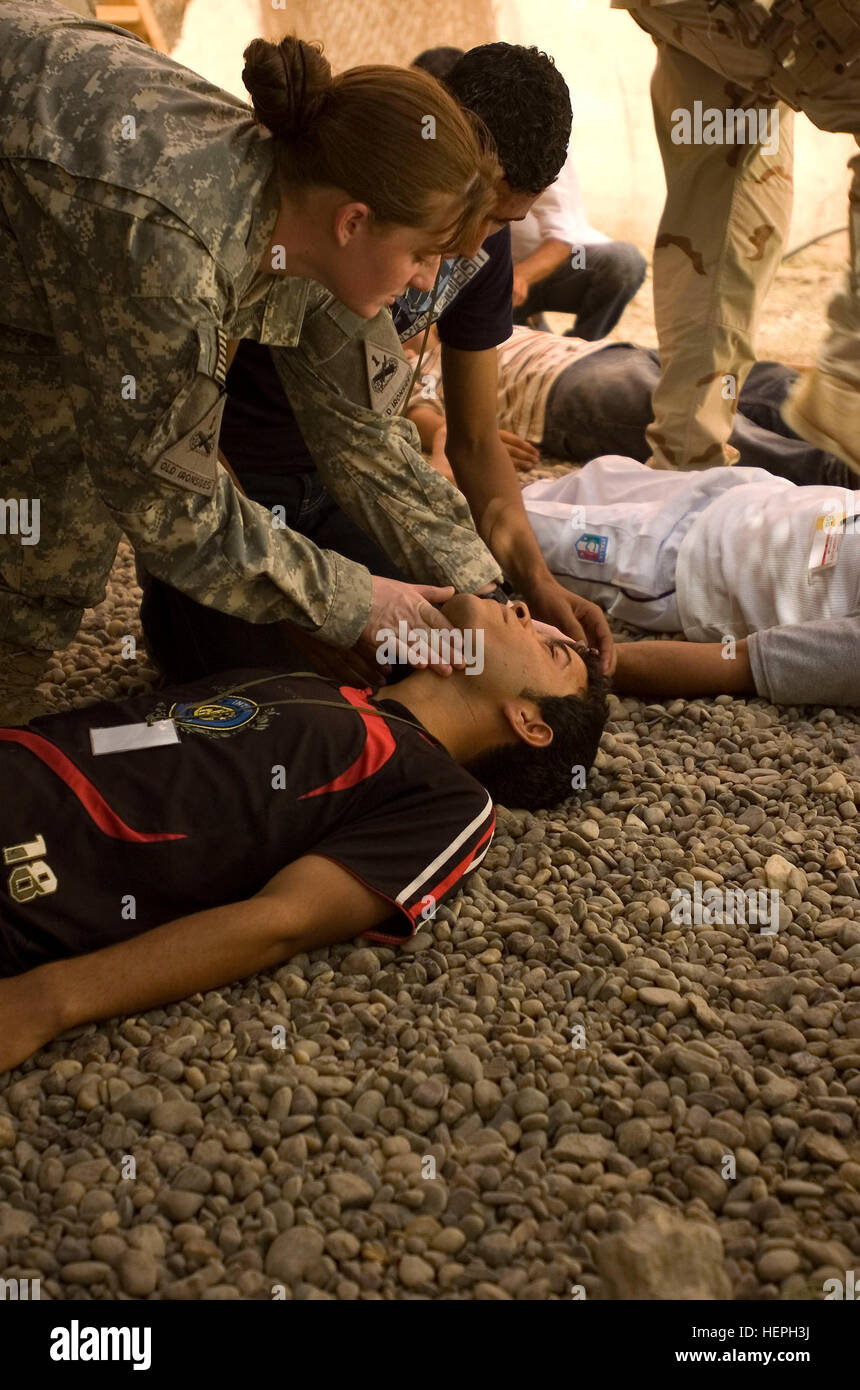 U.S. Army medics trained Iraqi lifeguards at Al Mithaq recreational ...