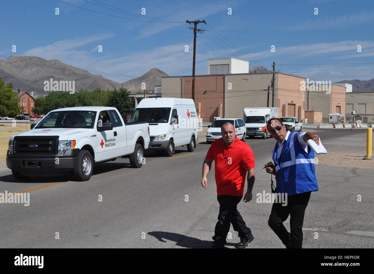 American Red Cross resources arrive on scene and are directed to the ...
