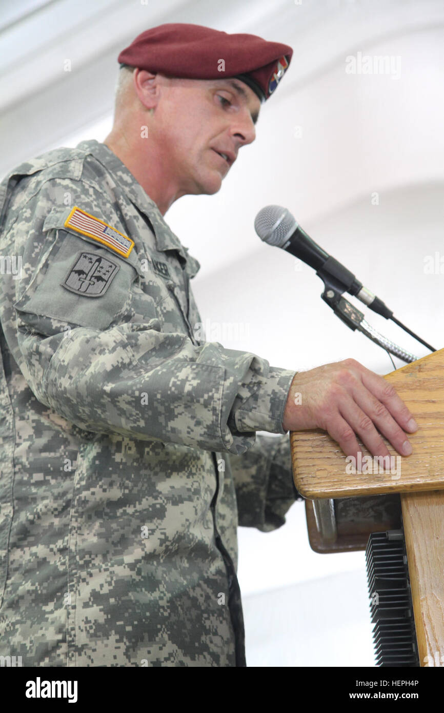 U.S. Army Col. Clint Baker, the commander of 4th Infantry Brigade ...