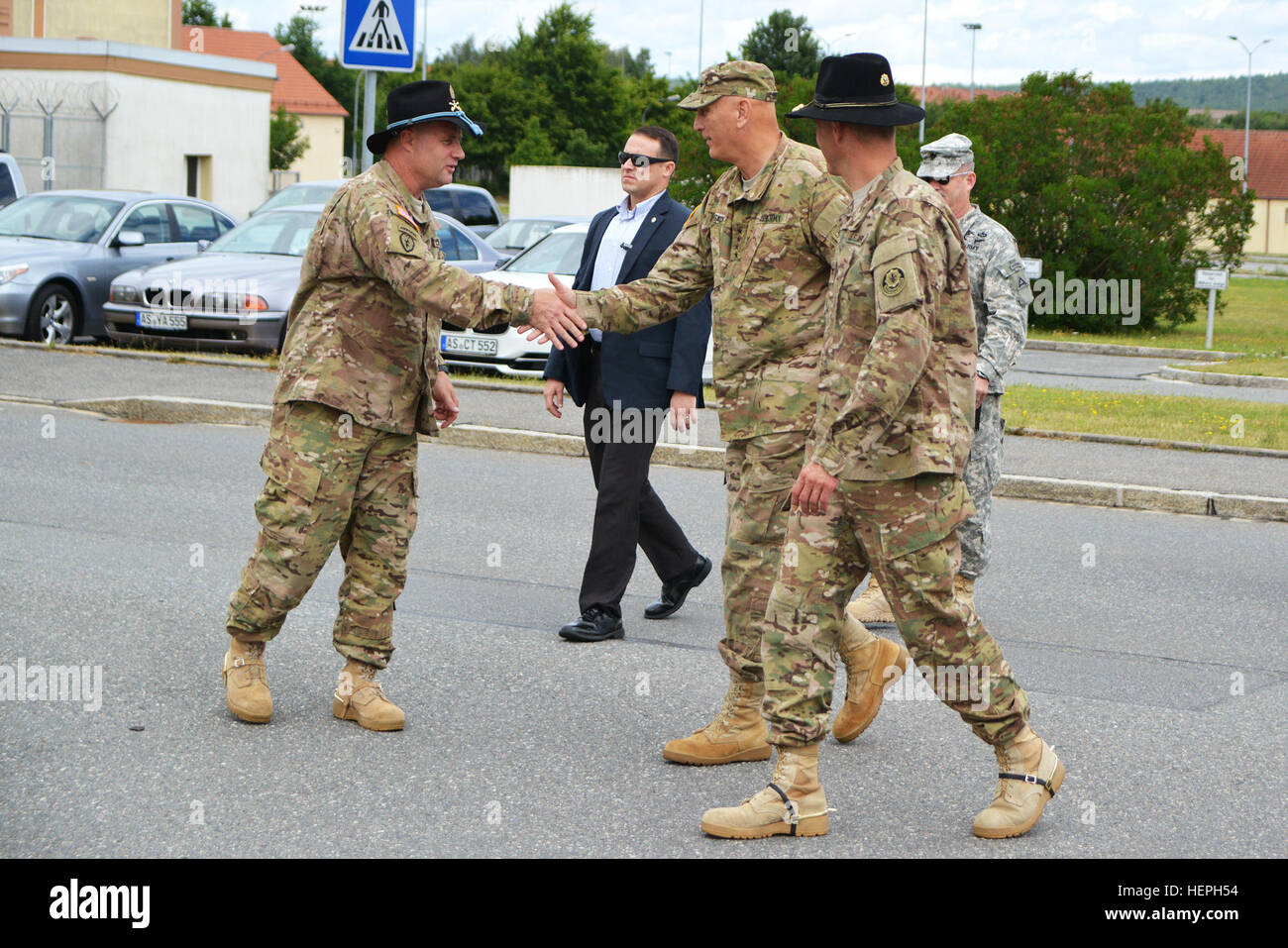 The 2nd Cavalry Regiment’s (2nd CR) Command Sgt. Maj. Shane E. Pospisil ...