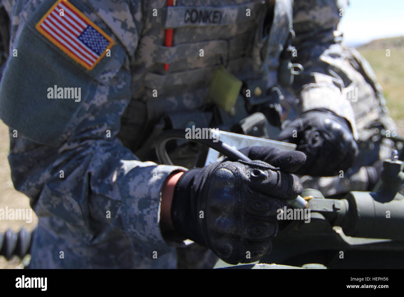 Sgt. Jesse Conkey, howitzer gunner, C Battery, 2nd Battalion, 12th ...