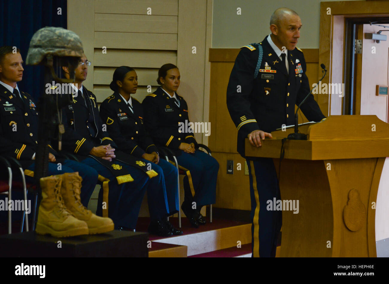 Lt. Col. Jason Tussey, battalion commander, 1st Battalion, 9th Cavalry ...