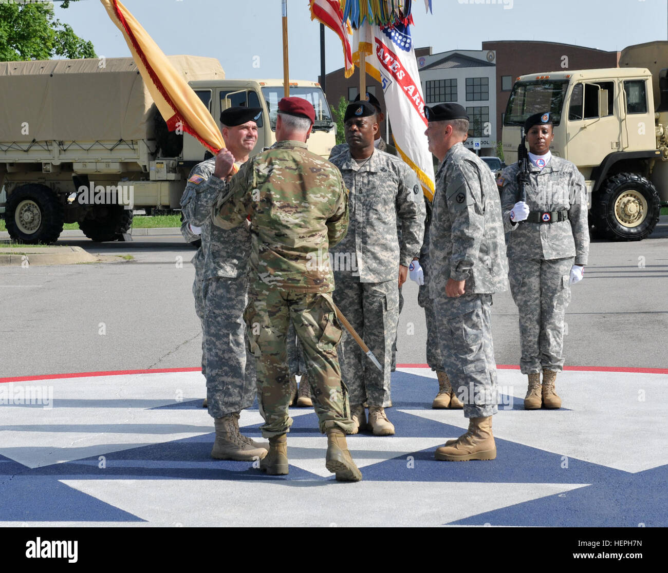 Maj. Gen. Jefforey Smith (second from left), deputy commanding general ...