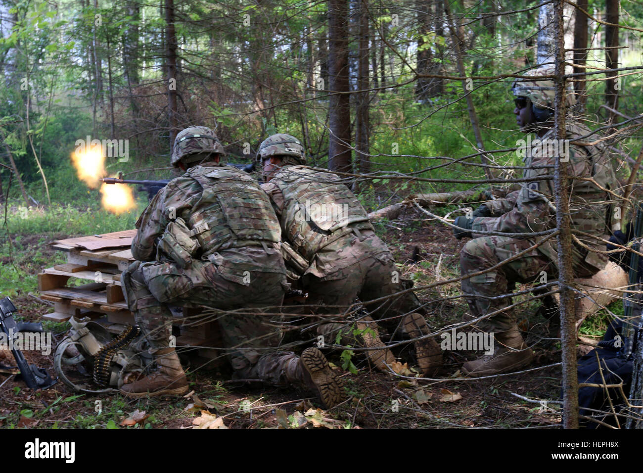 Soldiers with Destined Company, 2nd Battalion, 503rd Infantry Regiment ...