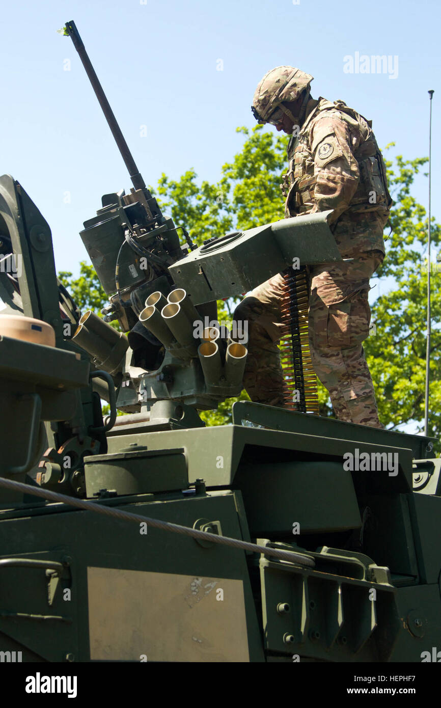 Sgt. Cedric Major, a soldier with P Troop, 4th Squadron, 2nd Stryker ...