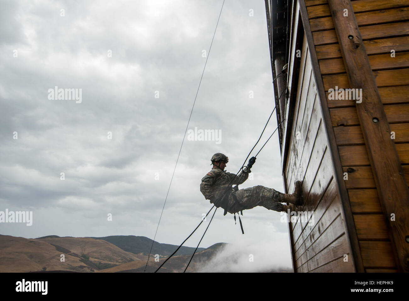 A U.S. Army Reserve combat engineer Soldier from the 374th Engineer ...