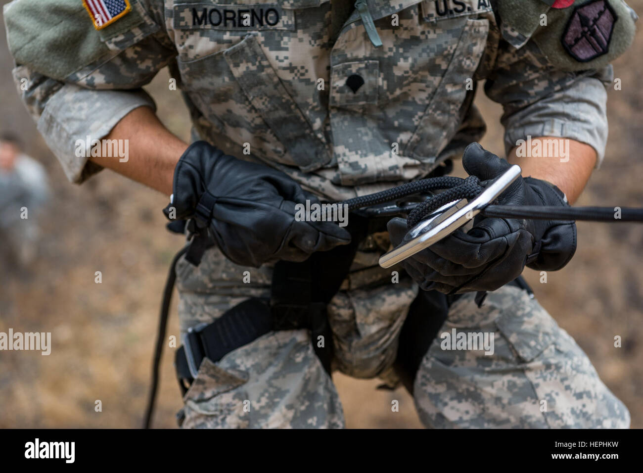 A U.S. Army Reserve combat engineer Soldiers from the 374th Engineer ...