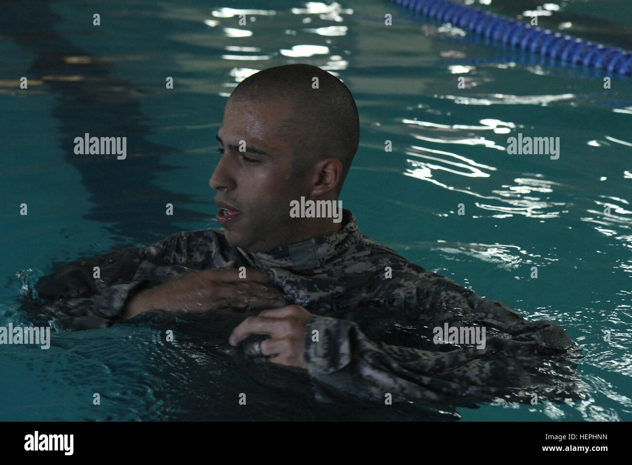 U.S. Army Soldier 1st Lt. Jesus Reyes, assigned to Multinational Battle ...