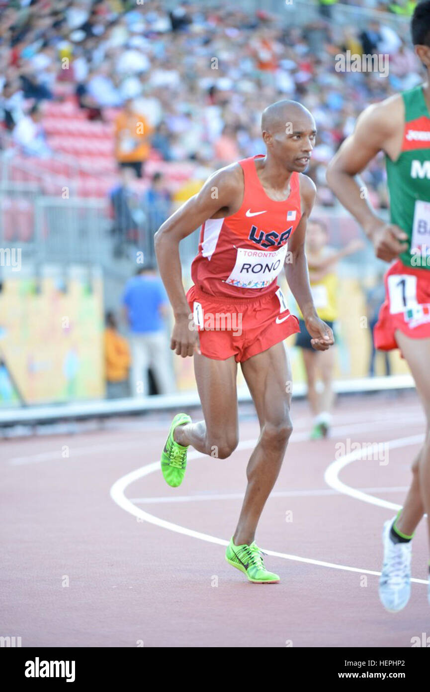 A scene from the 10,000-meter run at the 2015 Pan American Games in ...