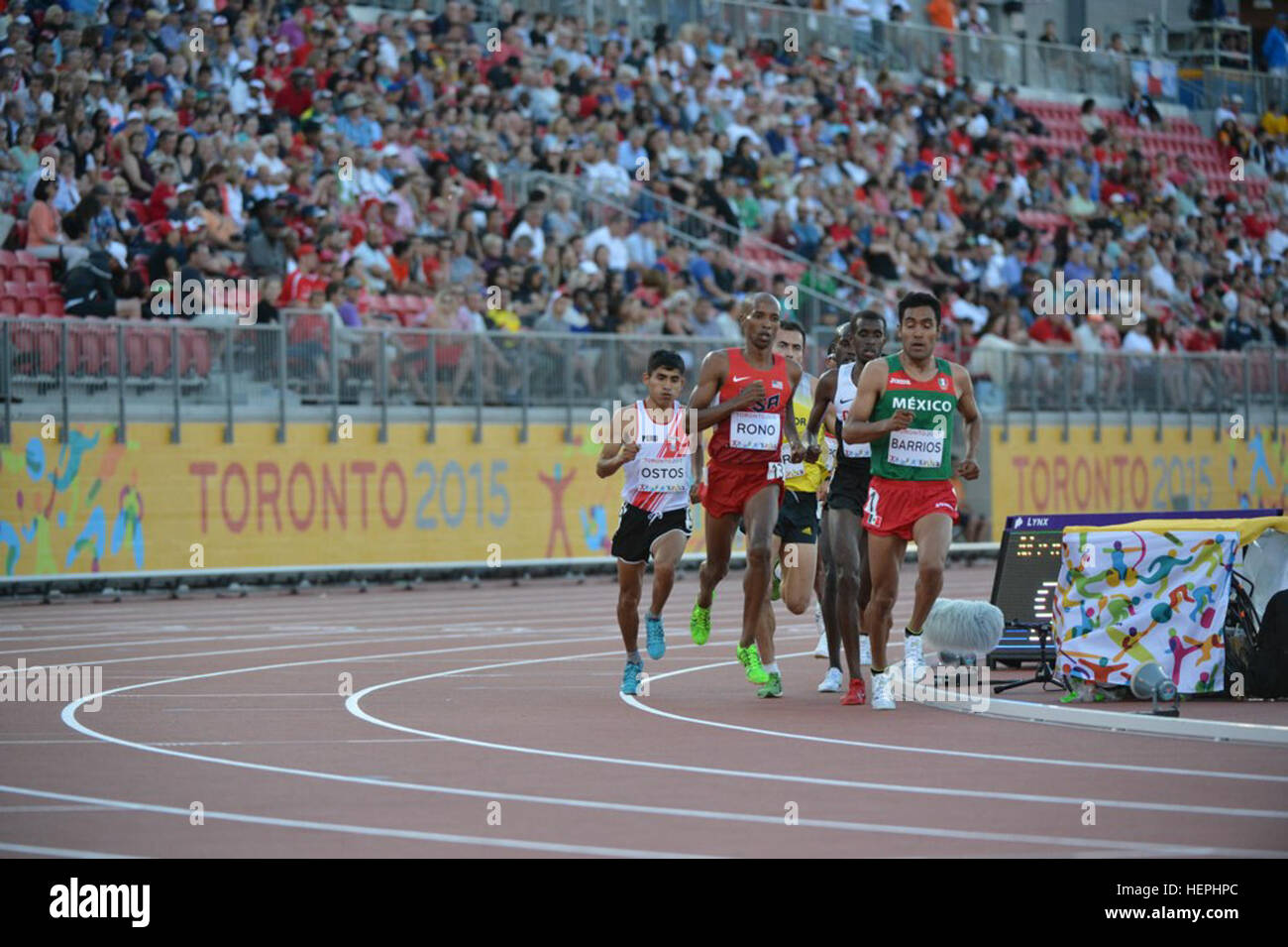 A scene from the 10,000-meter run at the 2015 Pan American Games in ...