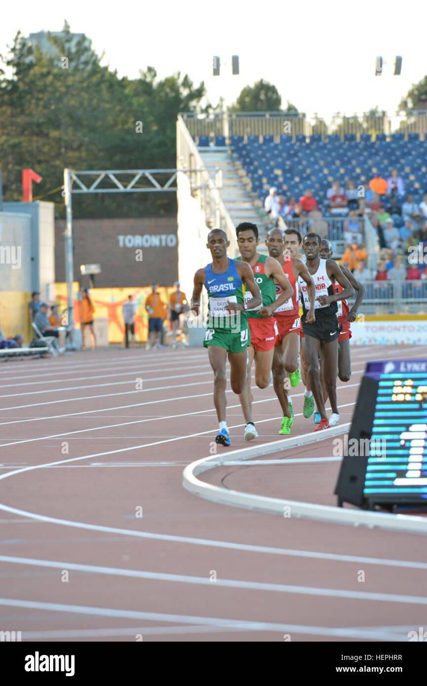 A scene from the 10,000-meter run at the 2015 Pan American Games in ...