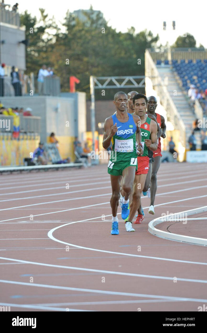 A scene from the 10,000-meter run at the 2015 Pan American Games in ...