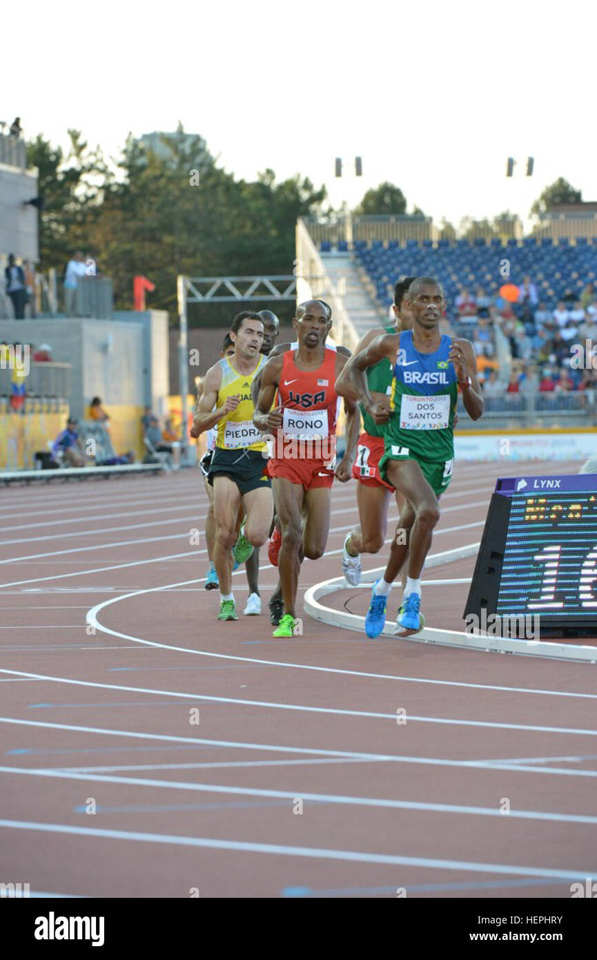 A scene from the 10,000-meter run at the 2015 Pan American Games in ...