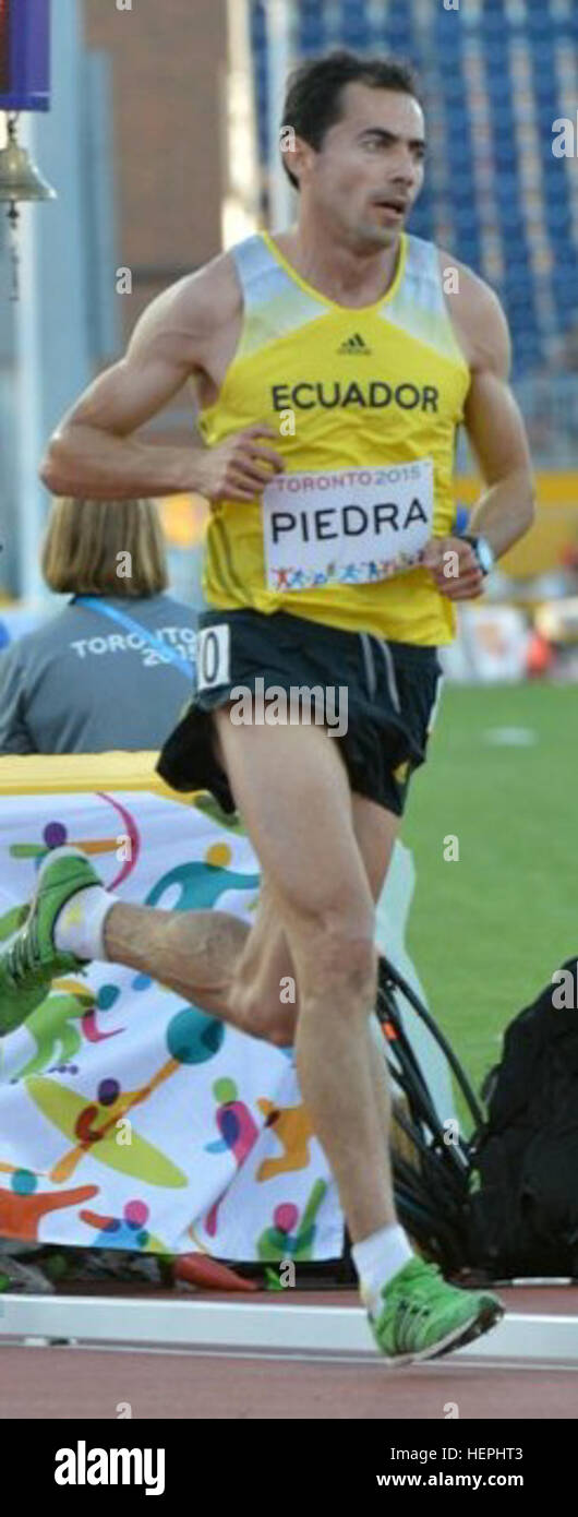 A scene from the 10,000-meter run at the 2015 Pan American Games in ...