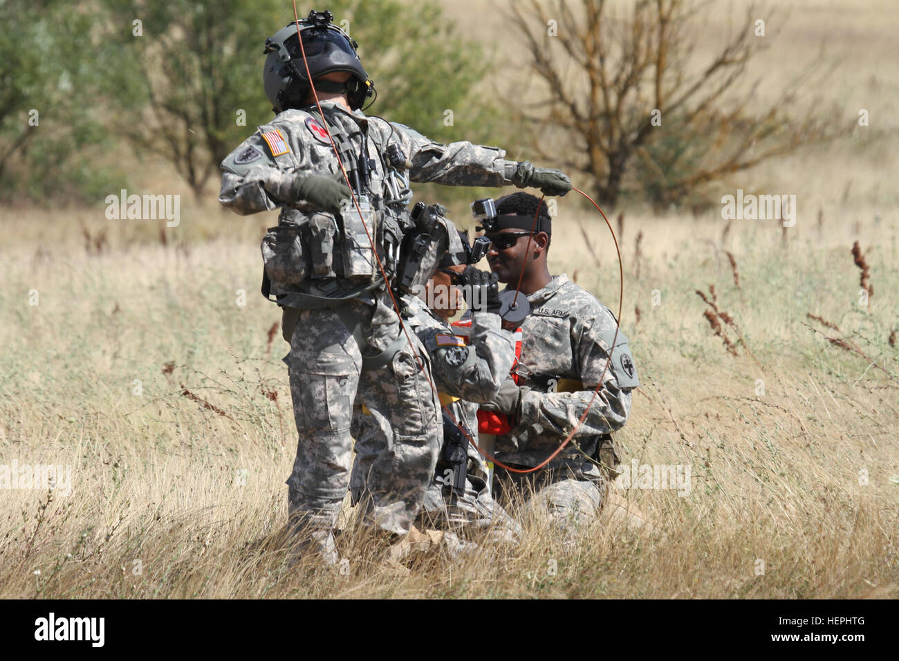 U.S. Army Sgt. Christine Vu, a medevac crew chief from F Company, 5th ...