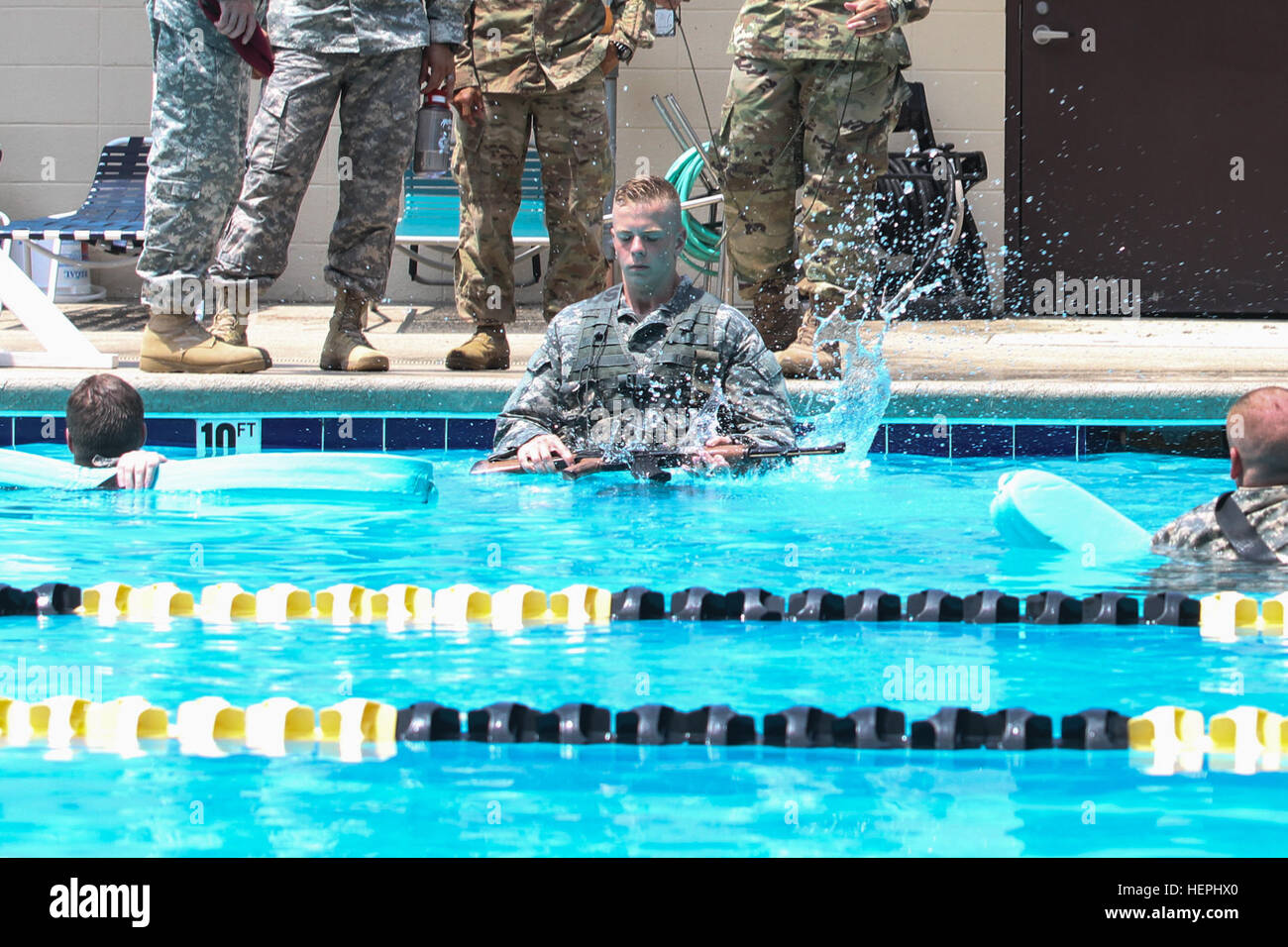 A paratrooper assigned to Alpha Company, 307th Brigade Engineer ...
