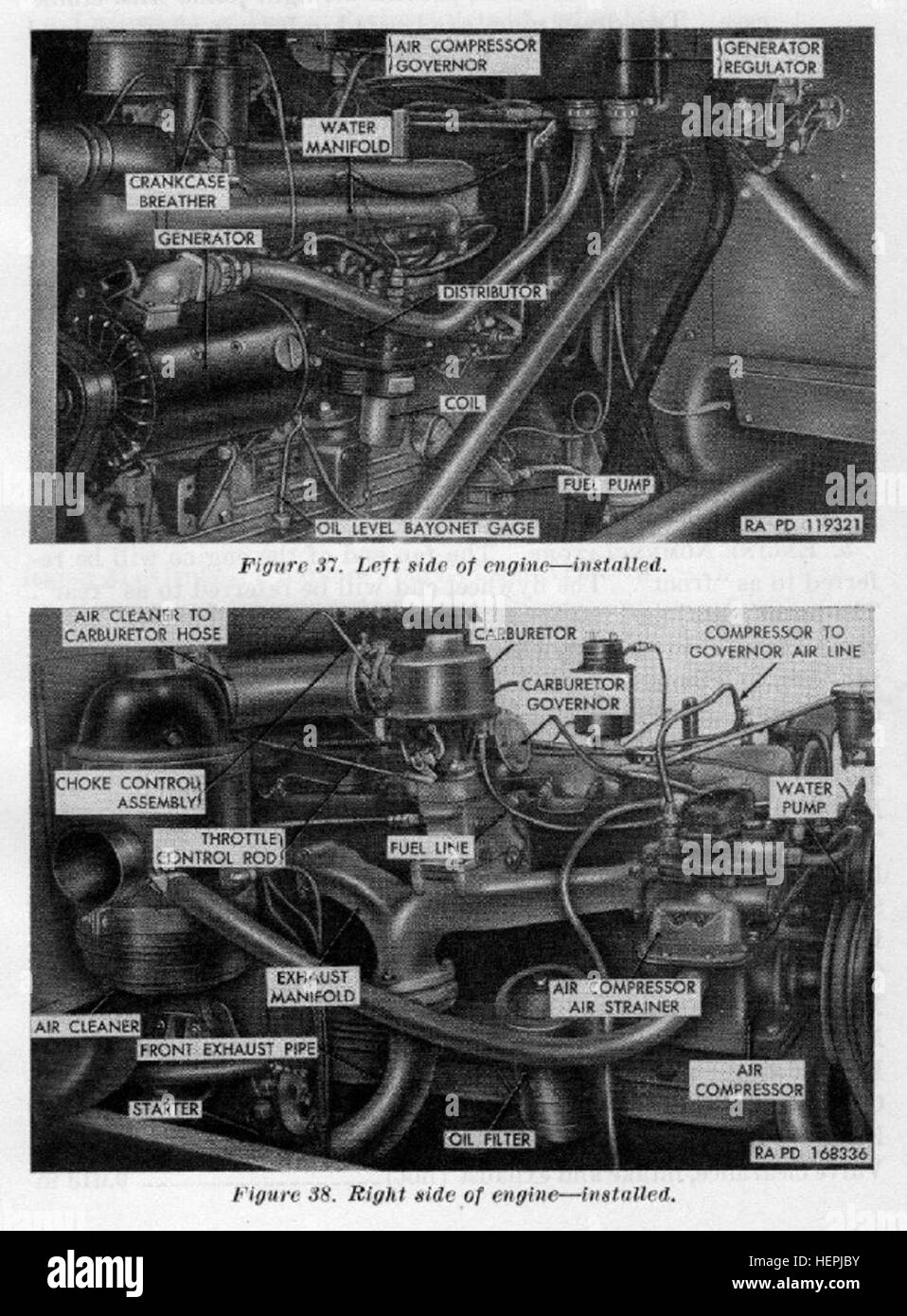 REO OA331 engine Stock Photo - Alamy