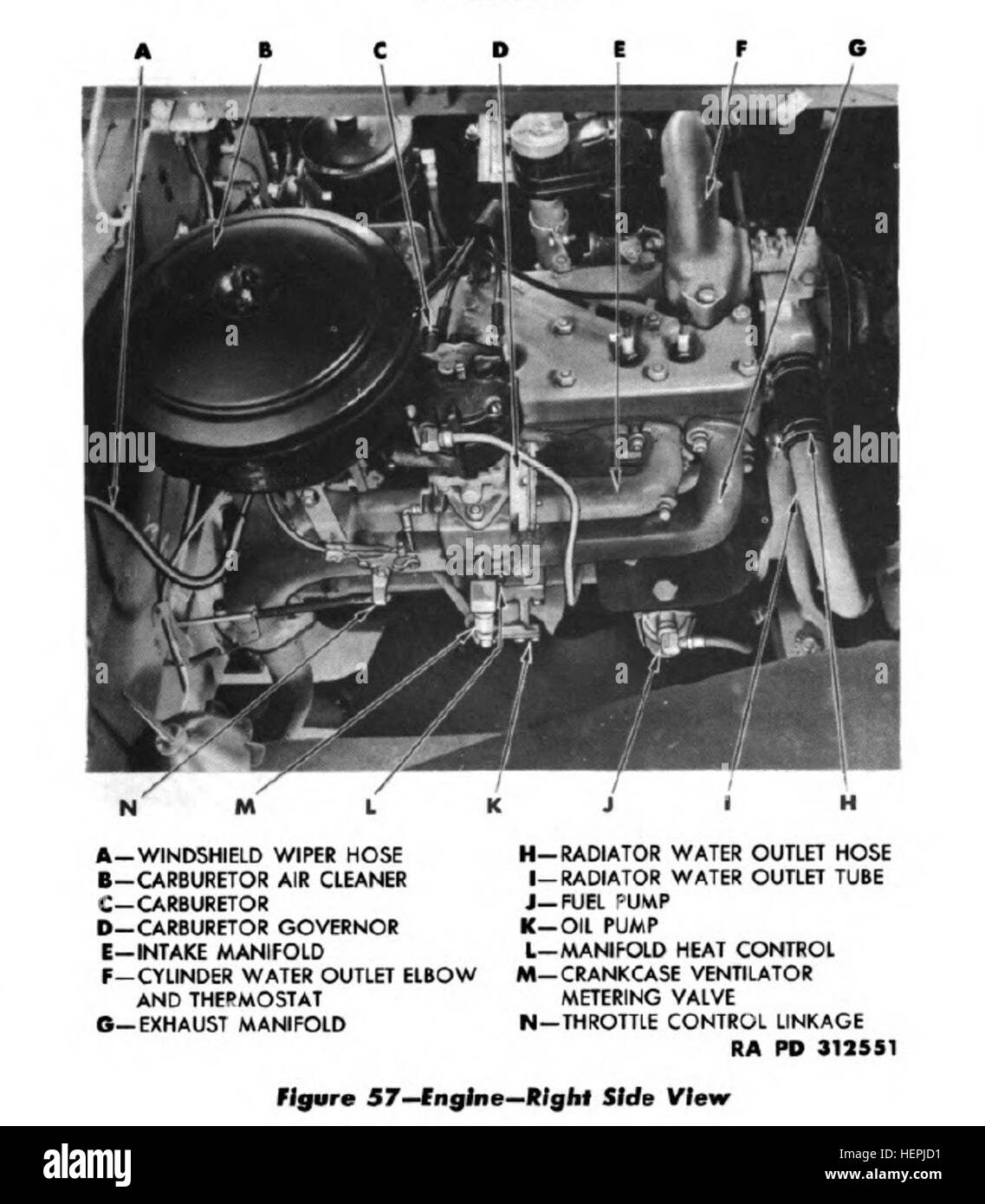 Dodge T214 engine Stock Photo - Alamy