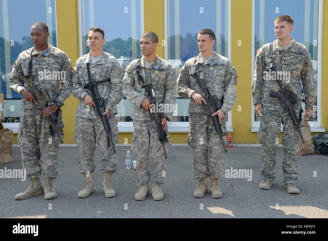 U.S. Army Soldiers assigned to the Joint Multinational Training Command ...