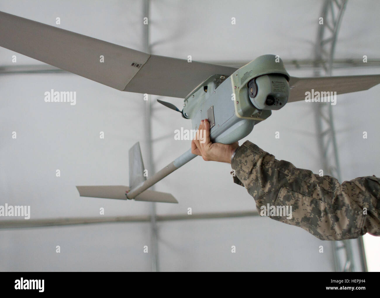 The new configuration of the Raven R-11B Small Unmanned Aircraft System ...