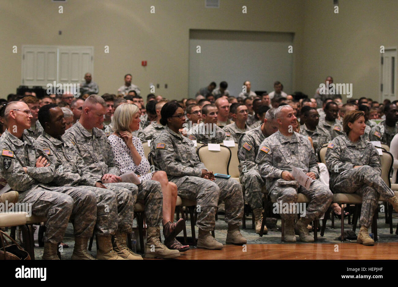 U.S. Army personnel gather at Fort Bliss, Texas, to observe Women's ...