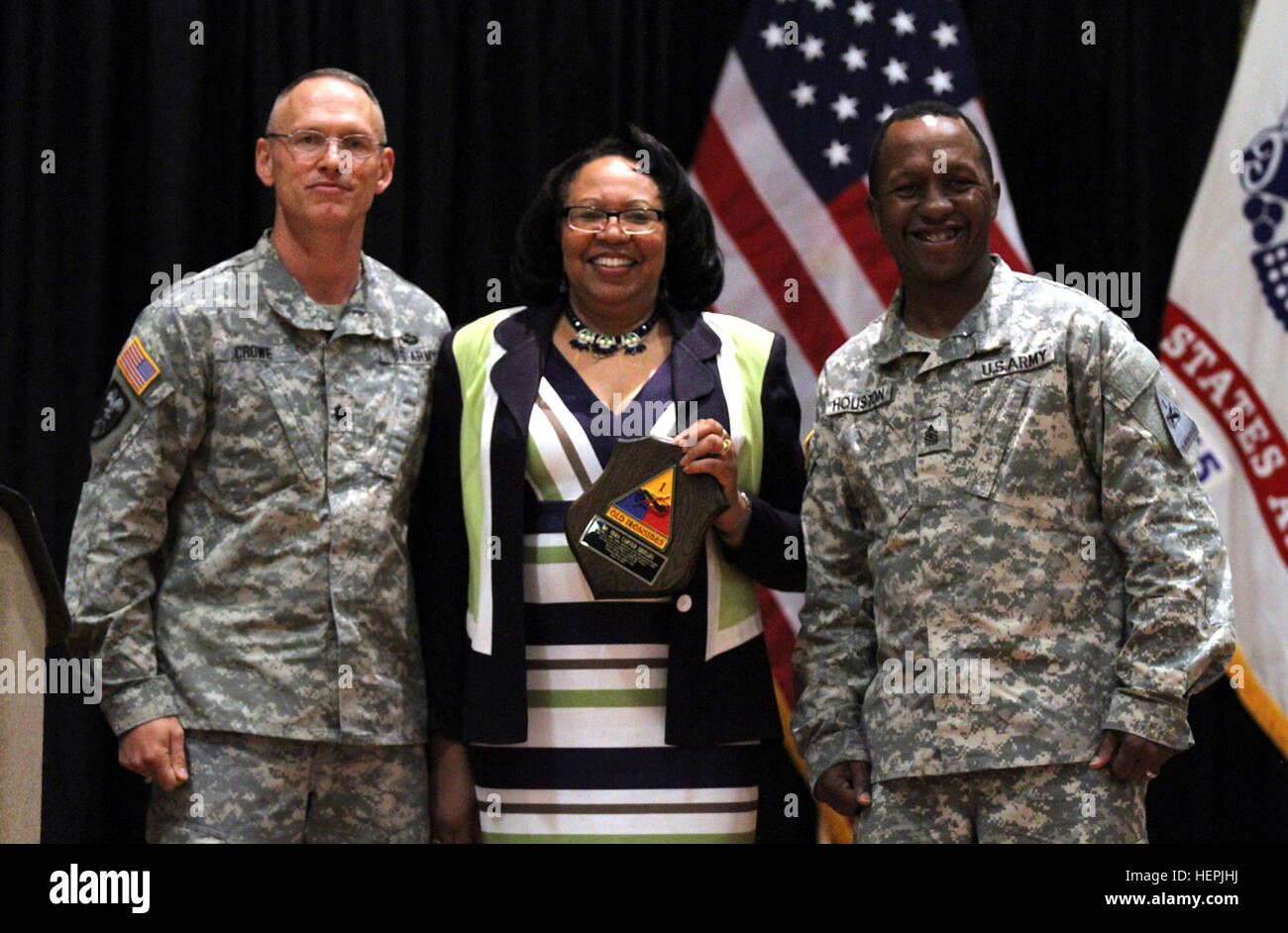Lt. Col. Jason Crow, 1st Armored Division Sustainment Brigade, rear ...