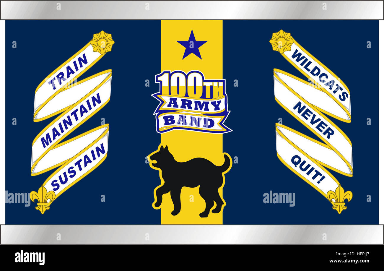 100th army band hi-res stock photography and images - Alamy