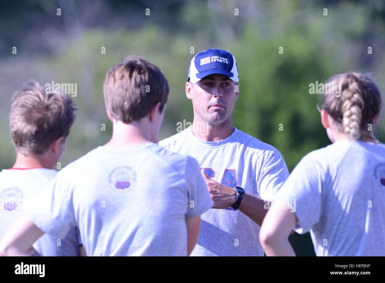 Capt. Andrew Locke, coach of the Armed Forces Women's Rugby Team ...