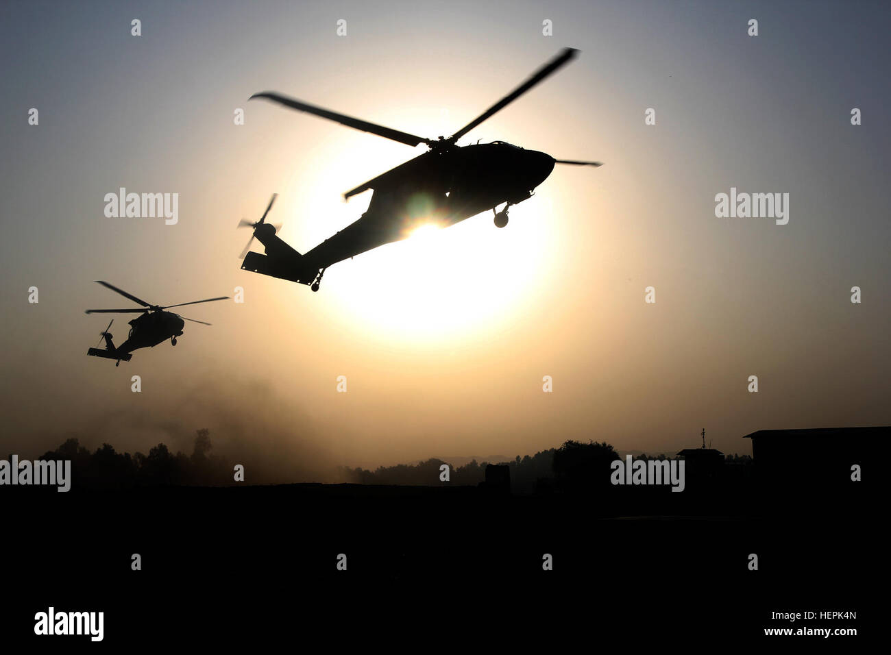 UH-60 Black Hawk helicopters from 101st Combat Aviation Brigade, 101st ...