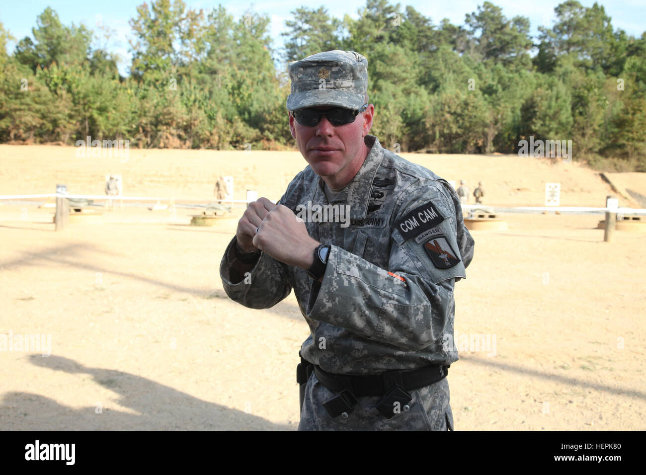 U.S. Army Maj. Stewart Brown, Commander of the 55th Signal Company ...