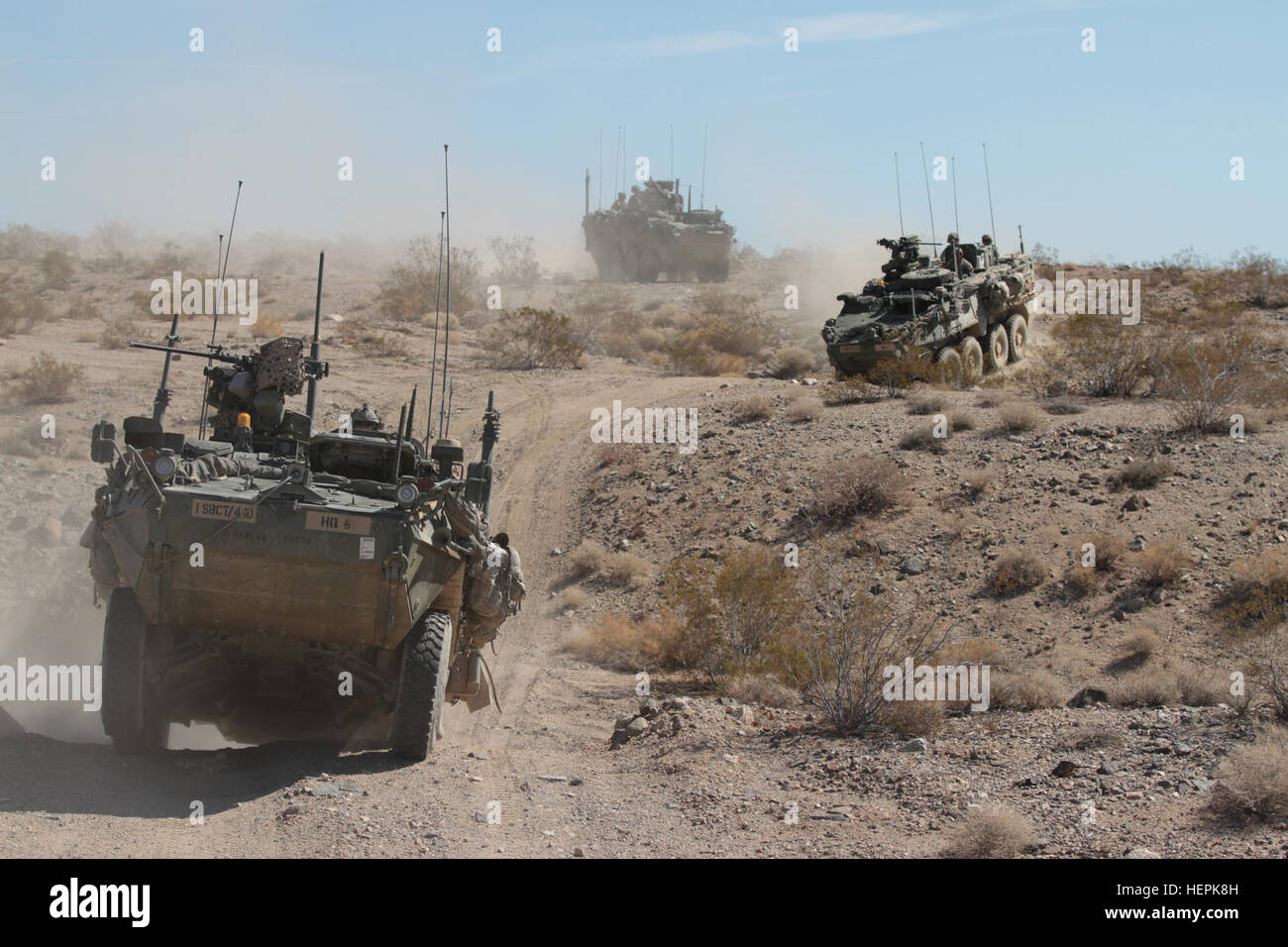 Soldiers of the 1st Stryker Brigade Combat Team, 4th Infantry Division ...