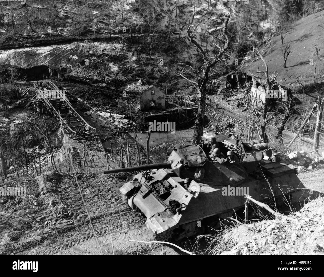 The M10 tank destroyer was used by Allied forces in Italy during 1945 ...