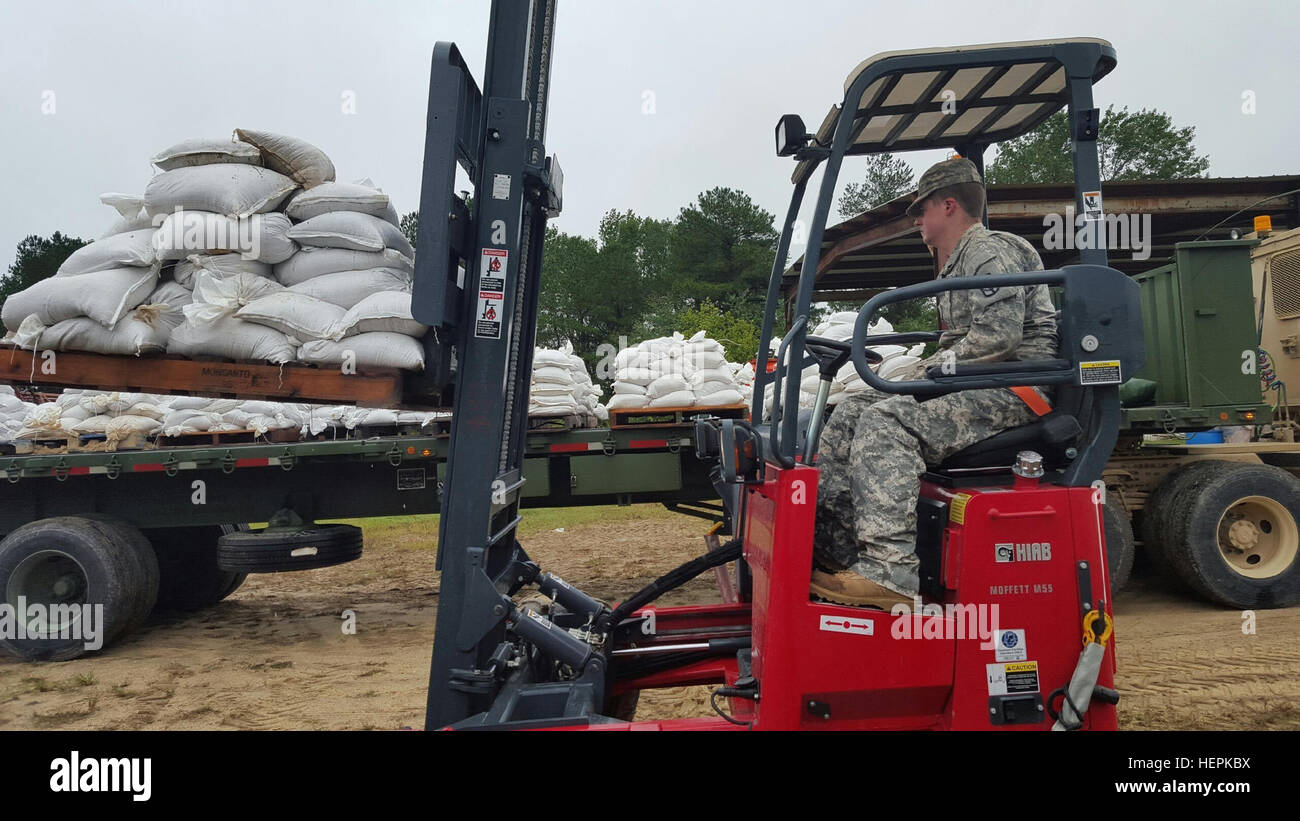 U.S. Army Spc. Joshua Monk, a forklift operator in the 1052nd ...