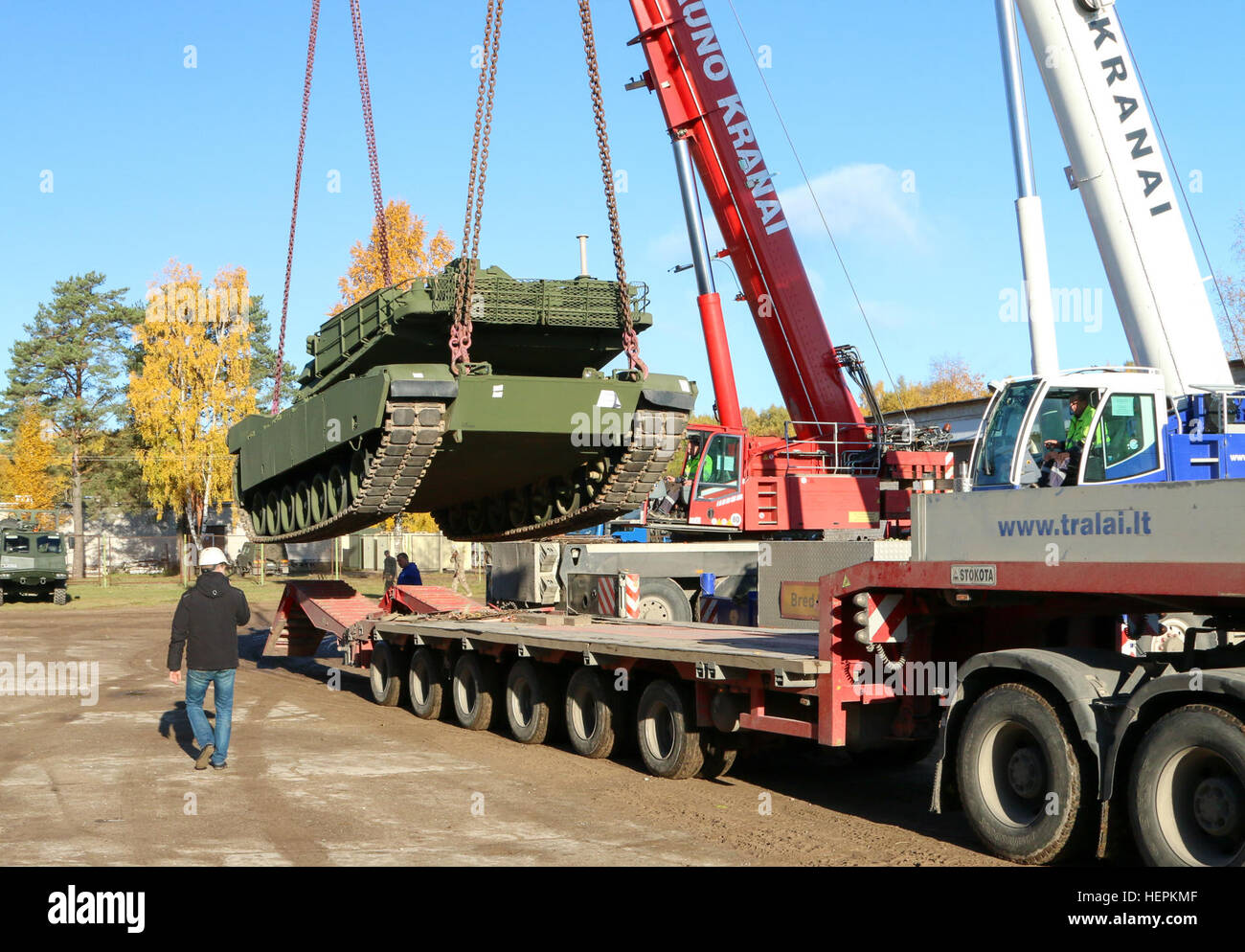 An M1 Abrams tank from the 3rd Battalion, 69th Armor Regiment, 1st ABCT ...