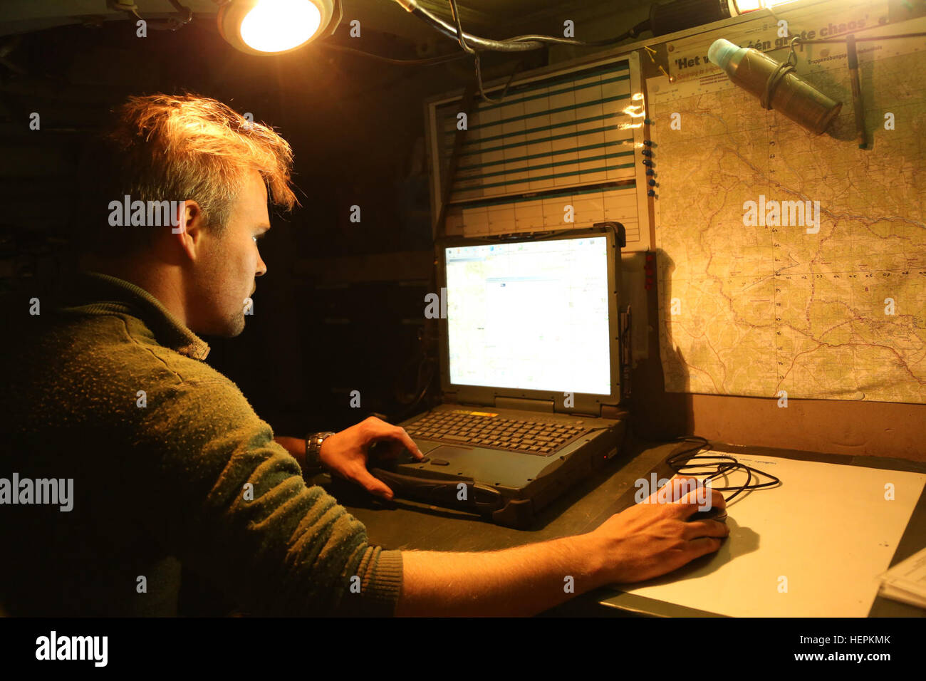Dutch Cpl. 1st Class Jordy Kuller of 45th Mechanized Infantry Battalion ...