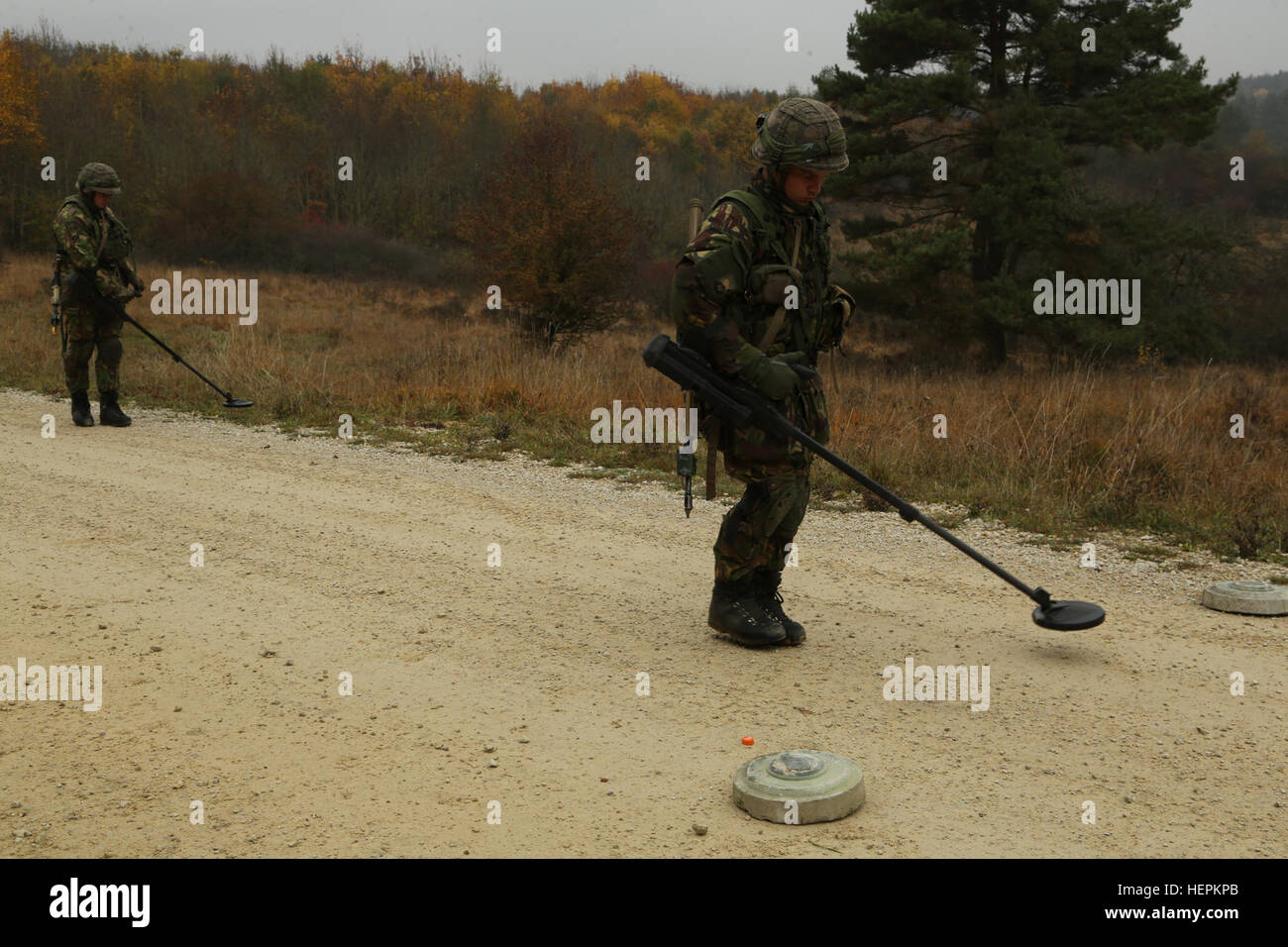 Dutch soldiers of 112th Armored Engineering Company, 45th Mechanized ...