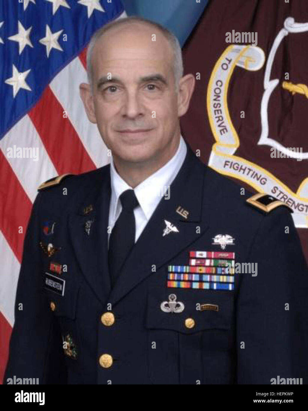 Official military reference highlighting service, leadership, and ...