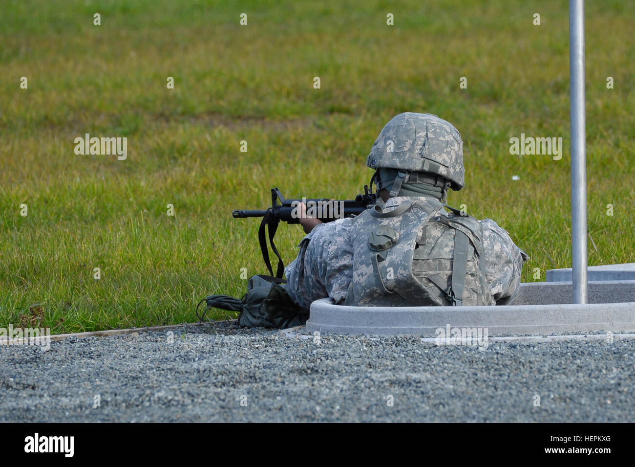 A U.S. Army Soldier with 1st Battalion, 3rd Aviation Regiment preps ...