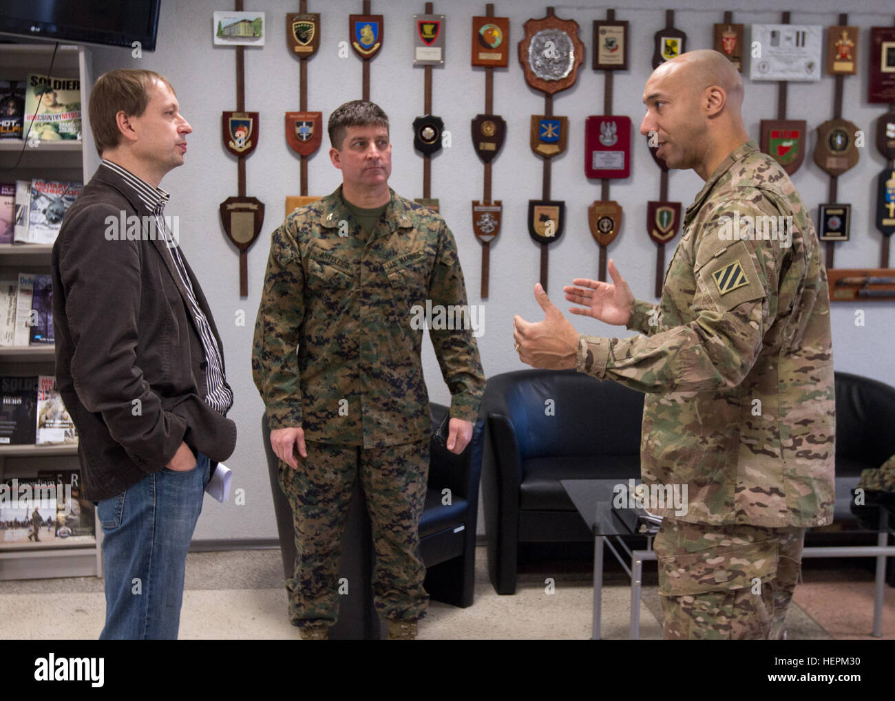 Lt. Col. Johnny Evans, commander of the 3rd Battalion, 69th Armor ...