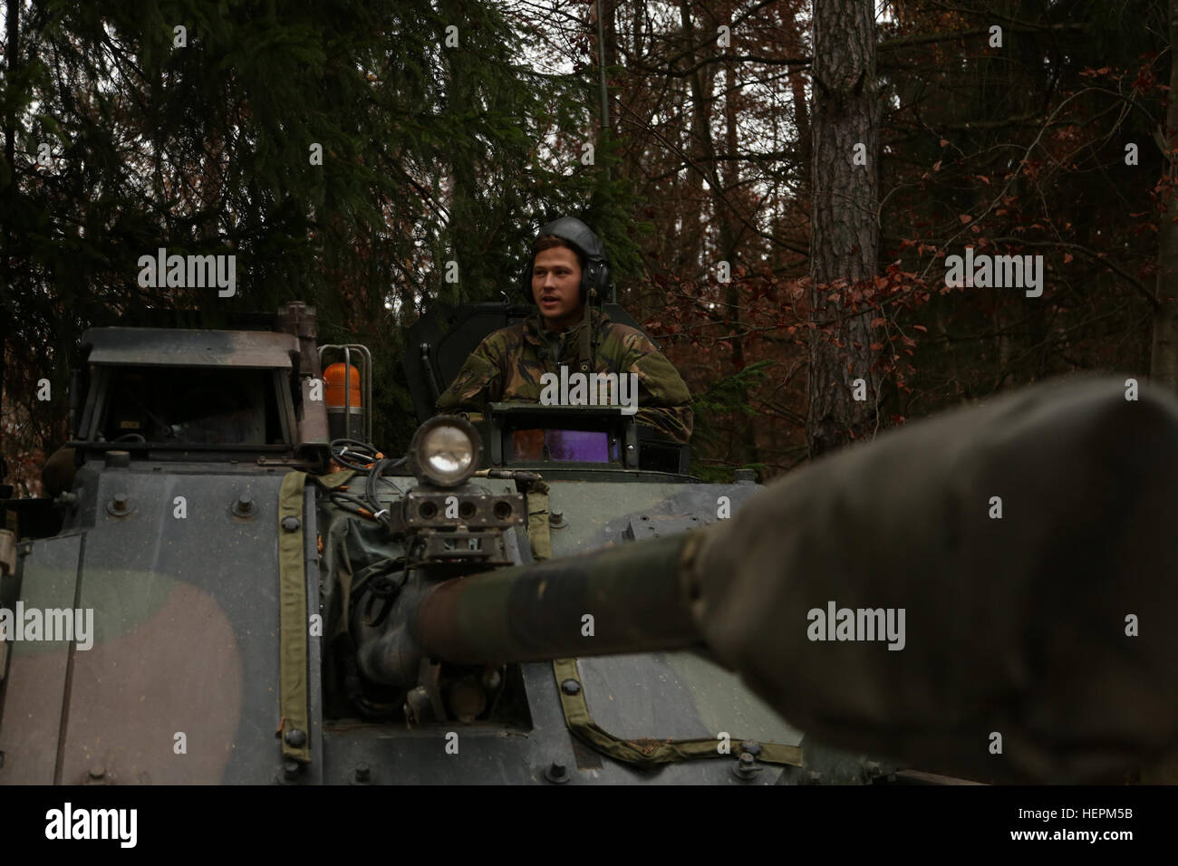 Royal Netherlands Army Cpl. Rob Van Zandbergen of Bravo Company, 43rd ...