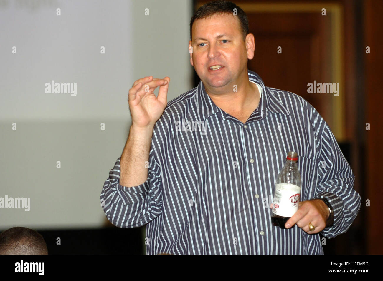 Col. Larry Phelps, the commander of the 15th Sustainment Brigade, 13th ...