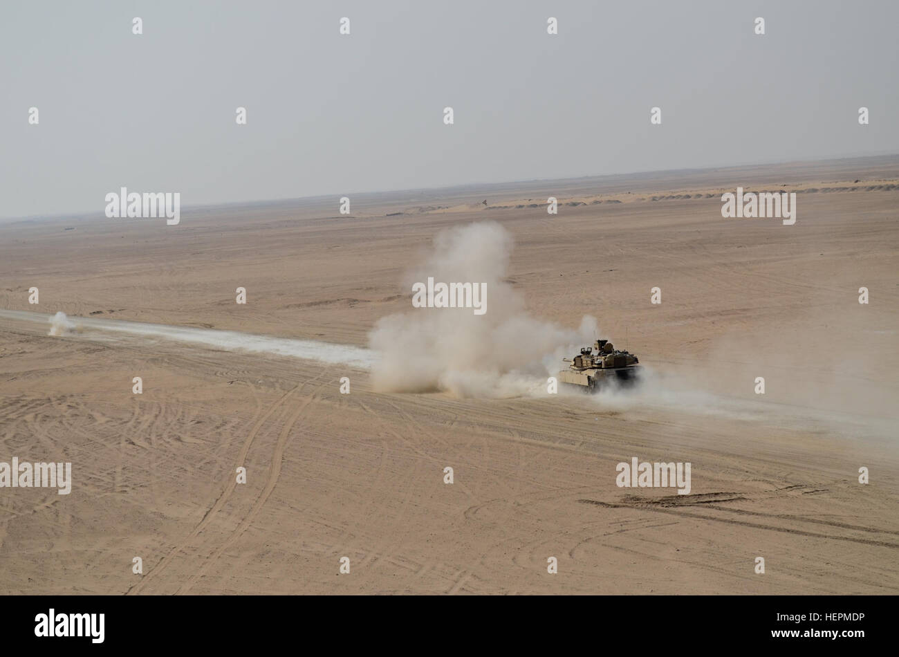 An M1A2 Abrams tank belonging to 1st Battalion, 63rd Armor Regiment ...