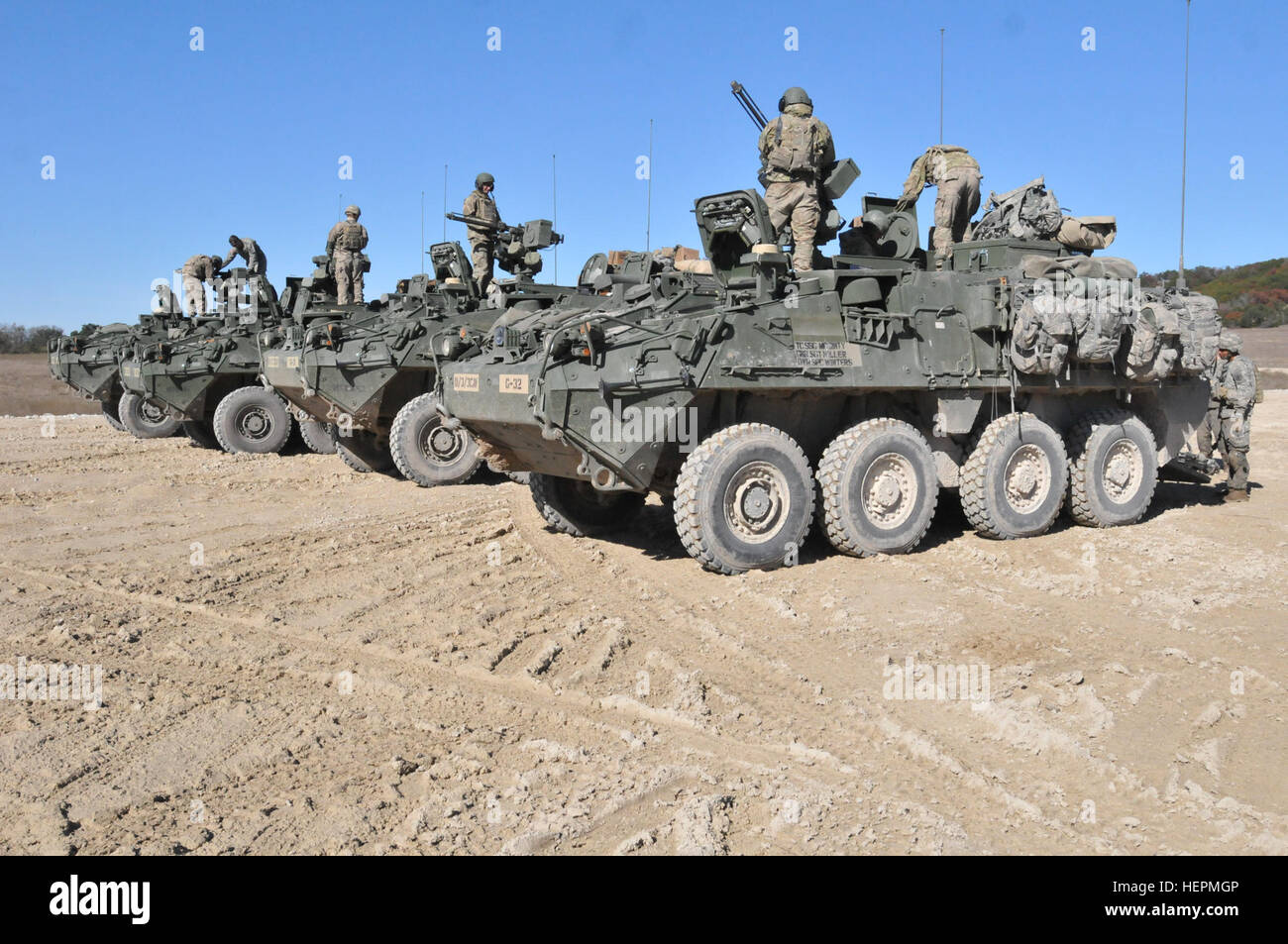 3rd Squadron, 3rd Cavalry Regiment Stryker in 2015 exercise Stock Photo ...