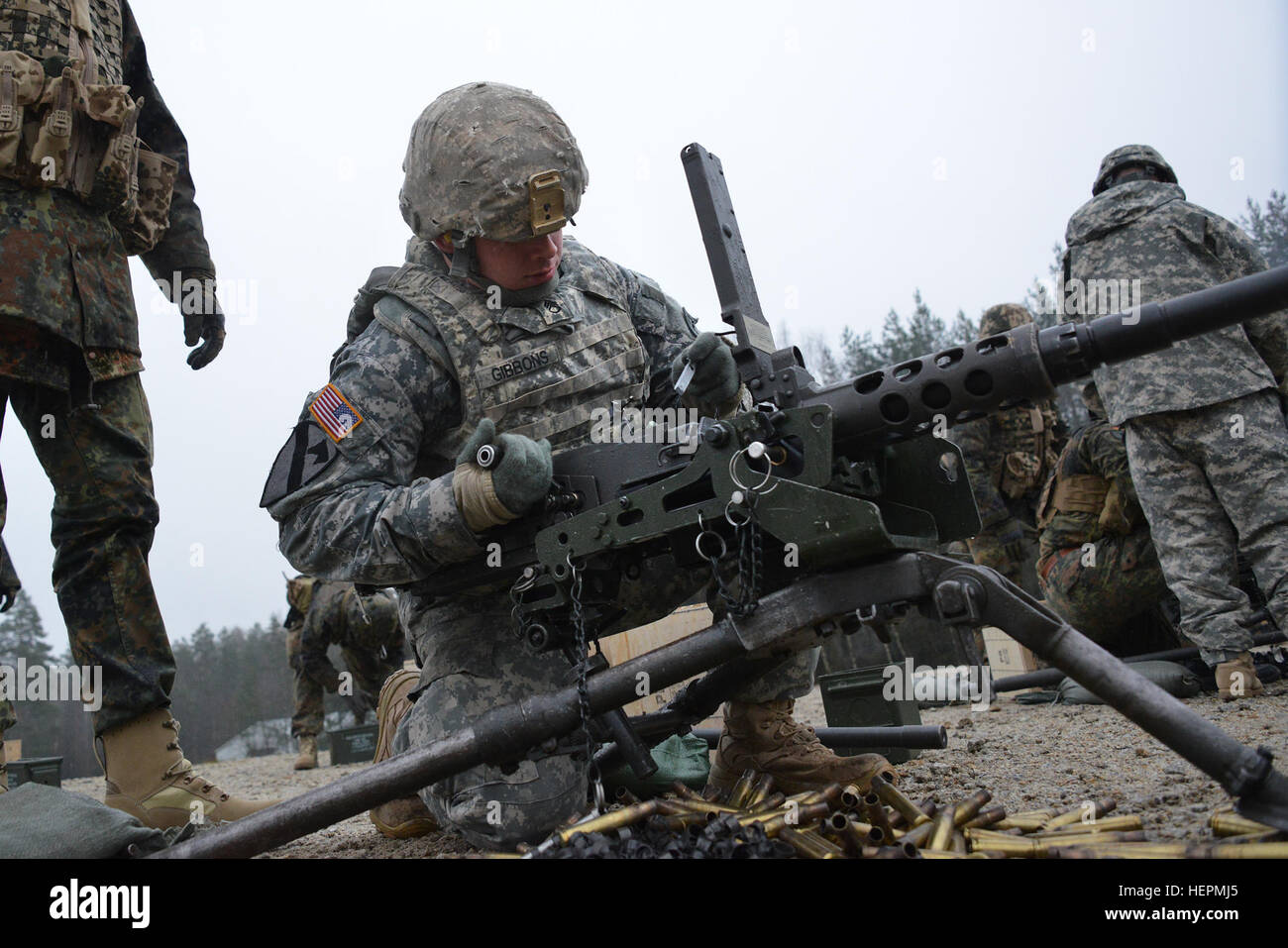 U.S. Army Staff Sgt. Timothy Gibbons, assigned to Combined Arms ...